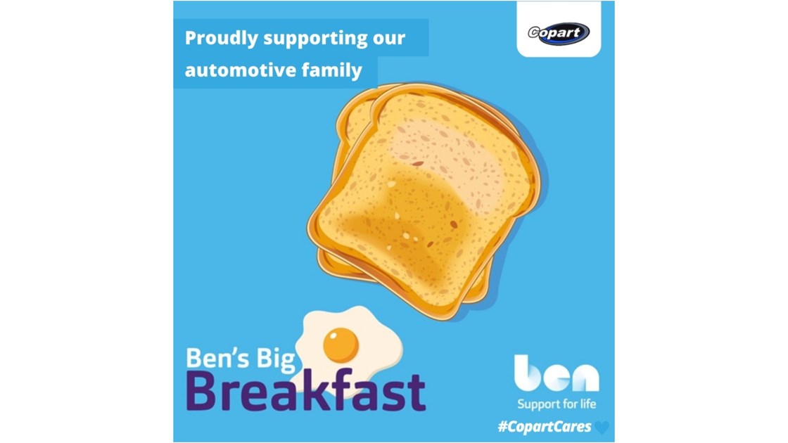 Copart UK is fundraising for Ben Support For Life