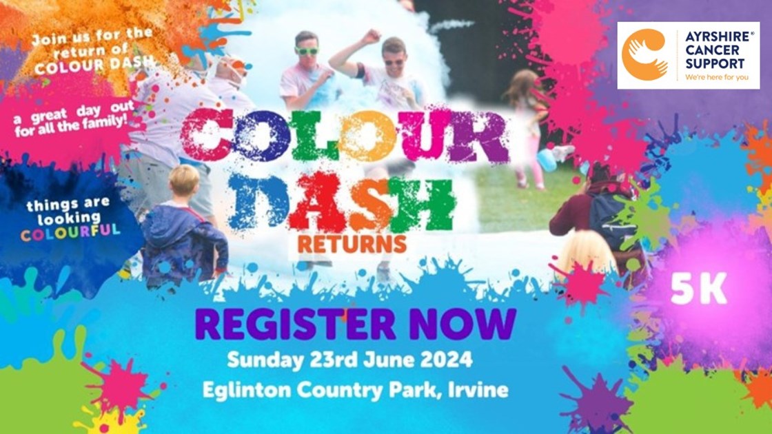 Colour Dash for Ayrshire Cancer Support - JustGiving
