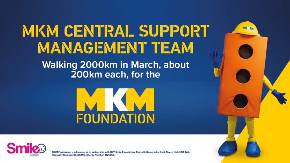 MKM Building Supplies is fundraising for HEY Smile Foundation