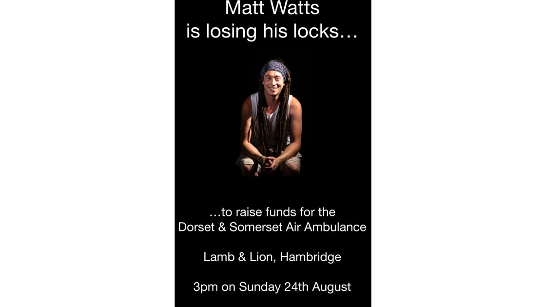 Matthew Watts is fundraising for Dorset & Somerset Air Ambulance
