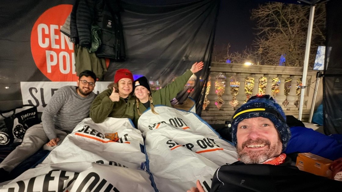 The Sleep Out Crew is fundraising for Centrepoint