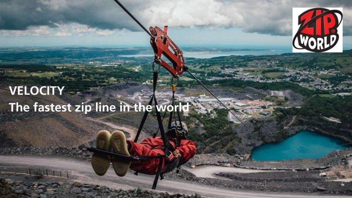 Maria taking on the World's Fastest Zip Line for George Eliot Hospital ...