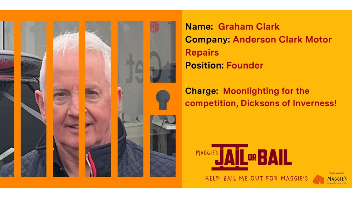 Graham Clark is fundraising for Maggie's Centres