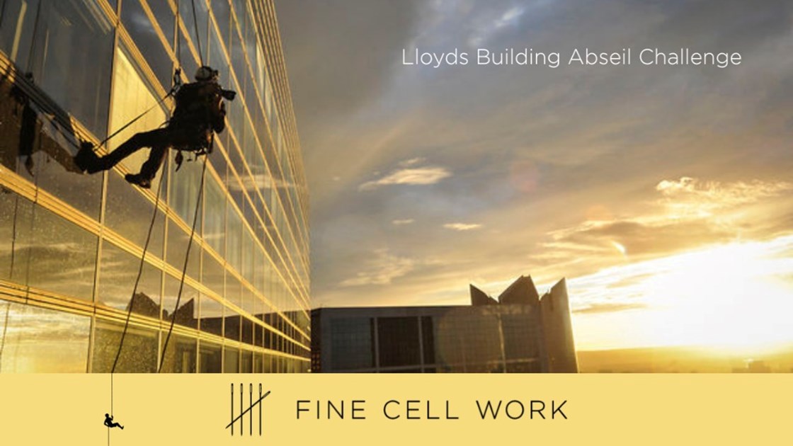 Lloyds Building Abseil Challenge - Fine Cell work - JustGiving