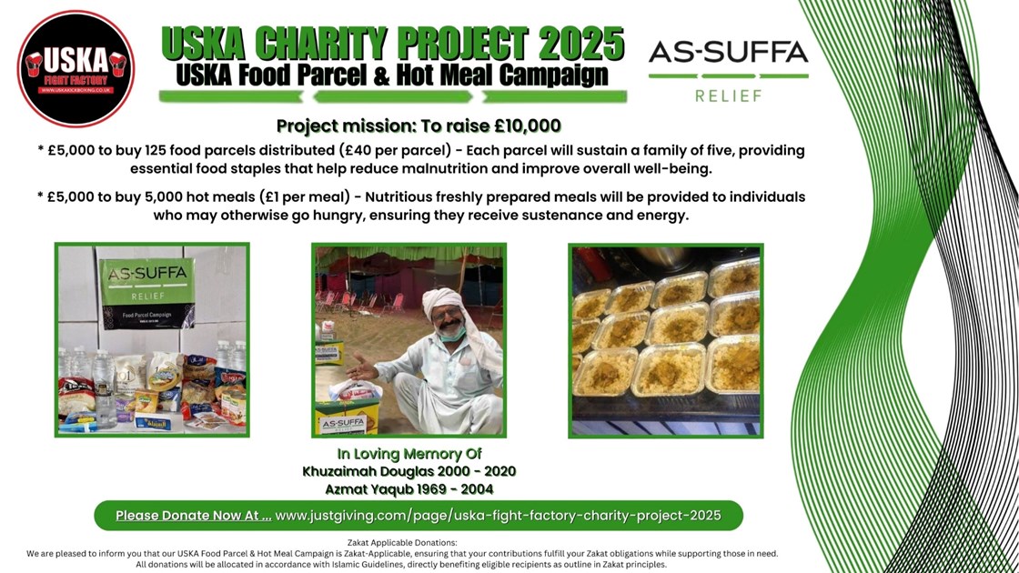 USKA FIGHT FACTORY is fundraising for As-Suffa Trust