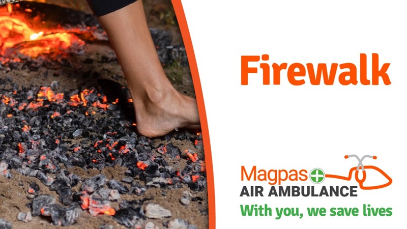 Magpas Air Ambulance Firewalk 2025 - JustGiving