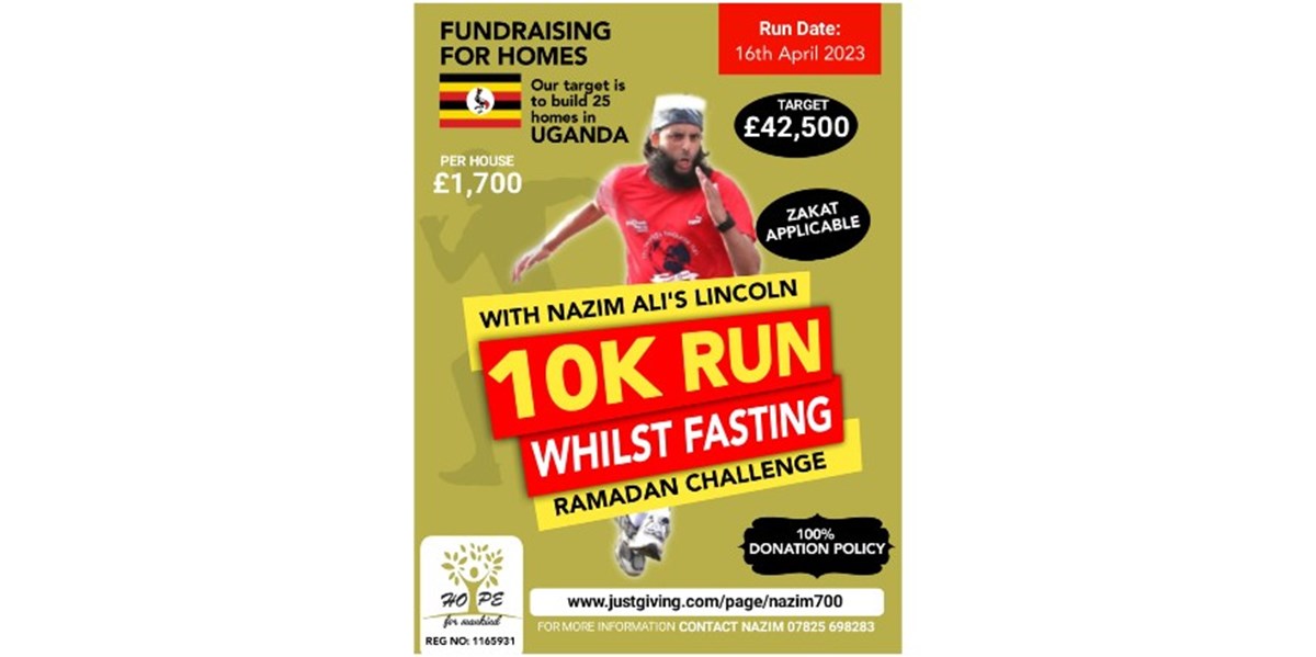 Nazim Ali is fundraising for Hope for Mankind