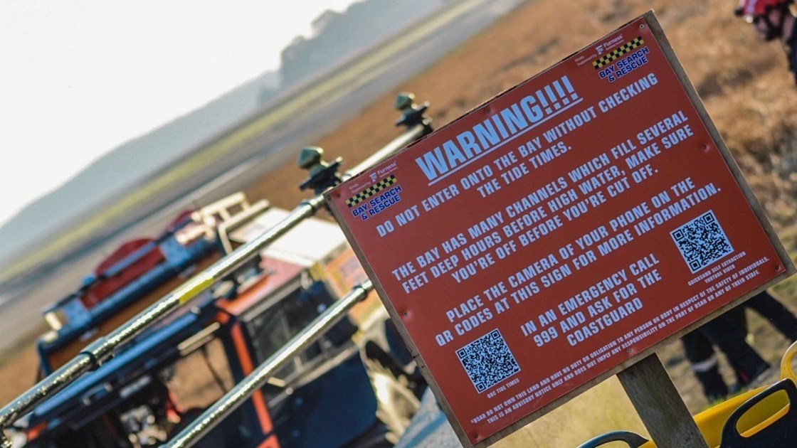 Fundraising for Public Safety Signage on Morecambe Bay - JustGiving