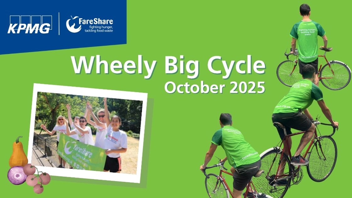 KPMG and FareShare's Wheely Big Cycle 2025 - JustGiving