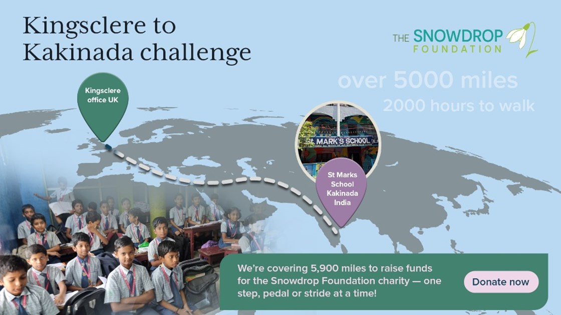 Kingsclere to Kakinada - JustGiving