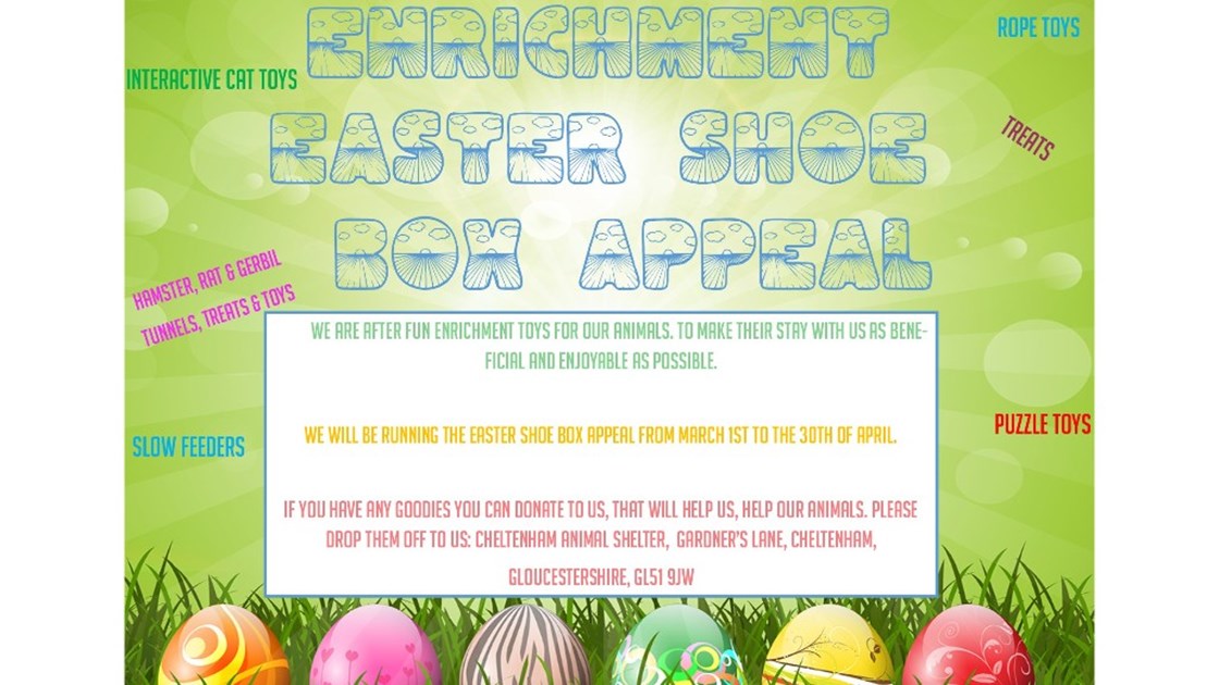 Enrichment Easter Shoe Box Appeal - JustGiving
