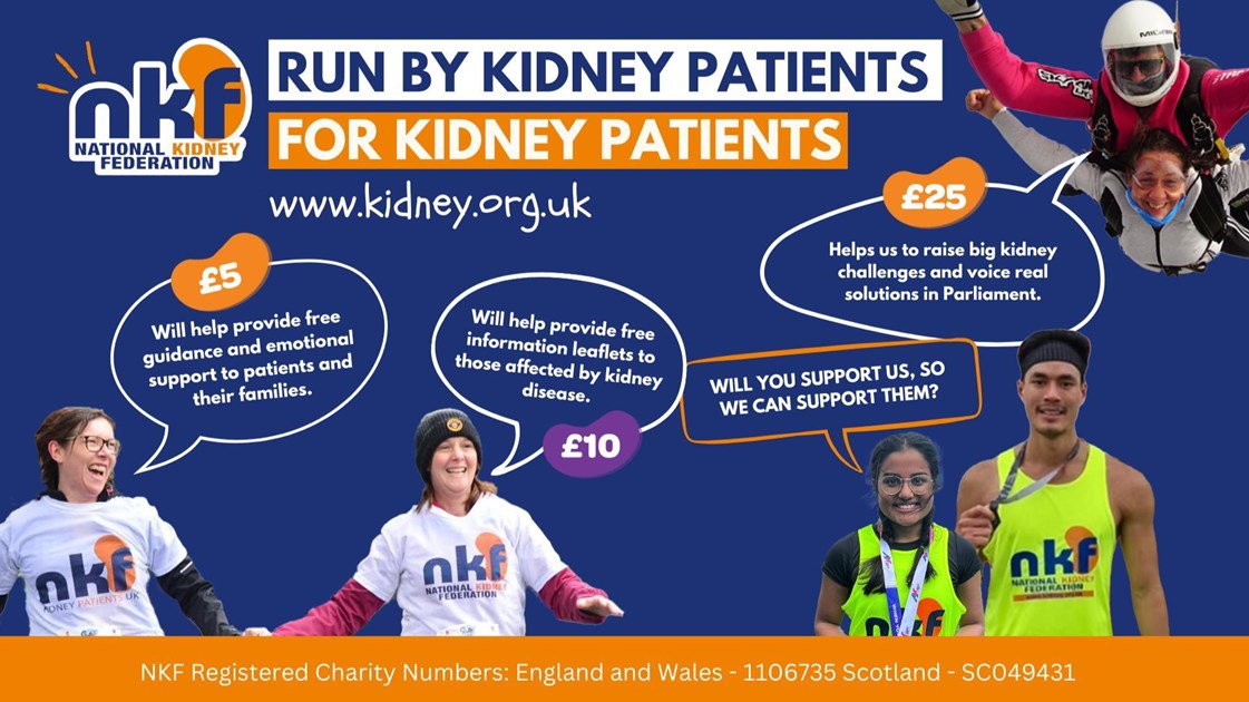 David Lincoln is fundraising for National Kidney Federation