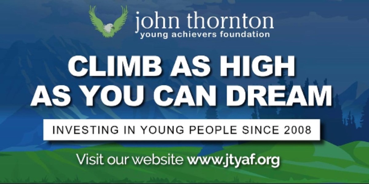 Sam Craggs is fundraising for The John Thornton Young Achievers Foundation