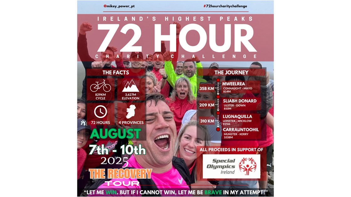 Mikey Power is fundraising for Special Olympics Ireland