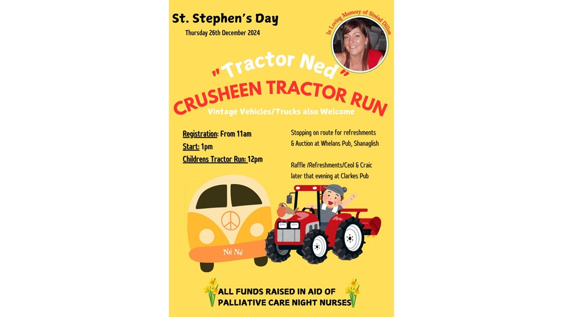 Crusheen Tractor Run Crusheen Tractor Run is fundraising for Irish ...
