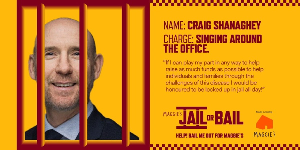 Craig Shanaghey is fundraising for Maggie's Centres