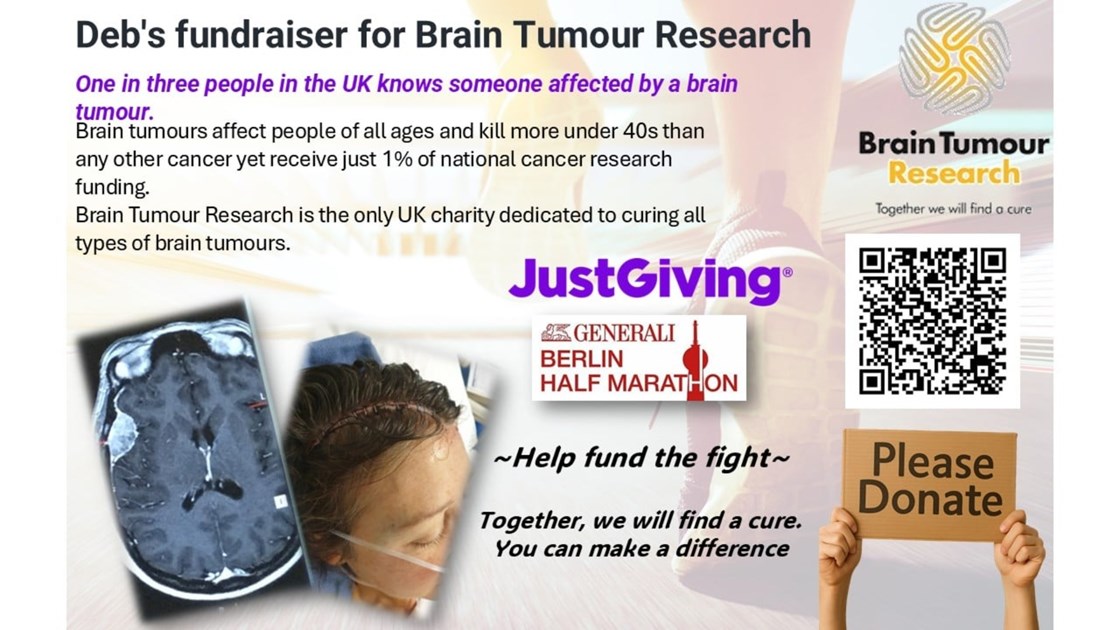Debra Gibbs is fundraising for Brain Tumour Research