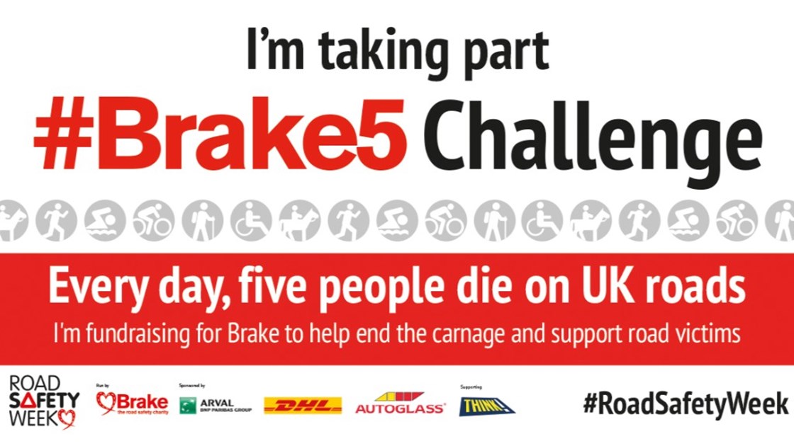 Miranda Laughton is fundraising for Brake, the road safety charity