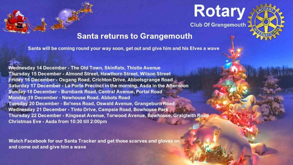 Rotary Club of Grangemouth Christmas Campaign 2022 - JustGiving