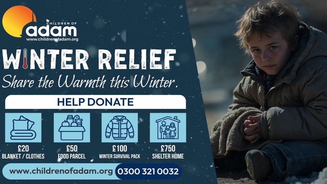 Winter Relief Appeal | Share the Warmth this Winter | Children of Adam ...
