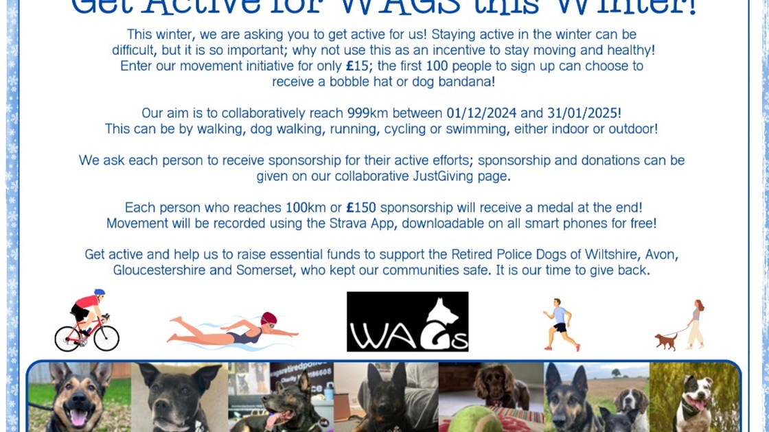 Get Active for WAGS this Winter! - JustGiving