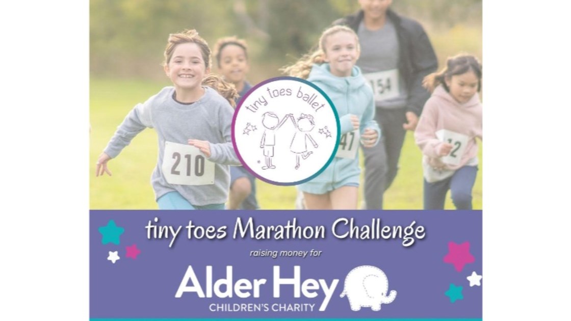 tiny toes ballet Cornwall-Devon is fundraising for Alder Hey Children's Charity