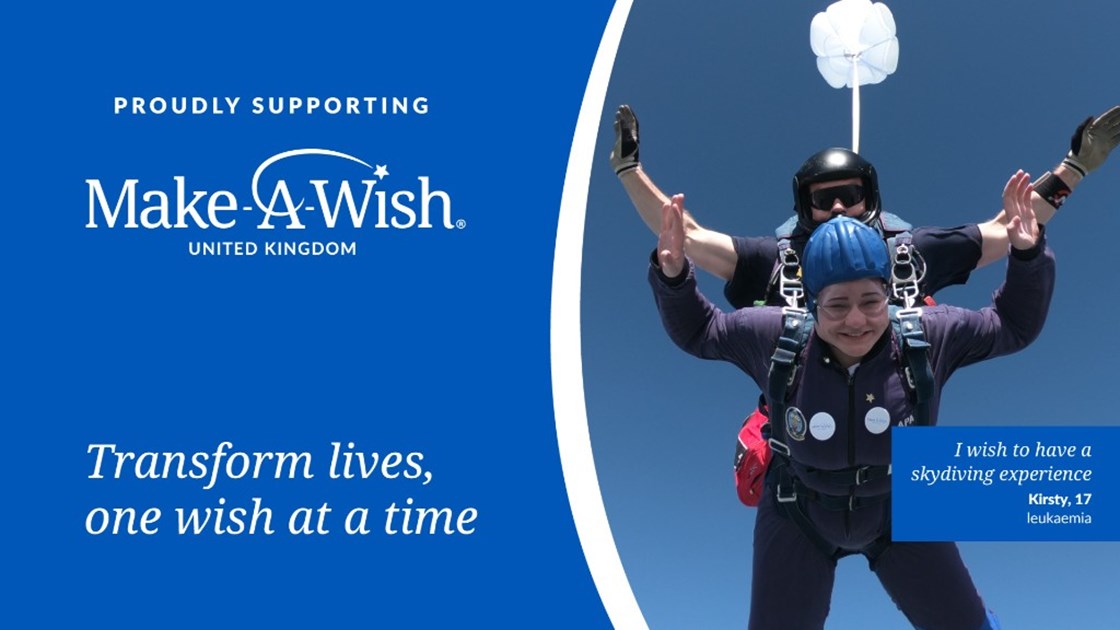 Callum Bain is fundraising for Make-A-Wish Foundation UK