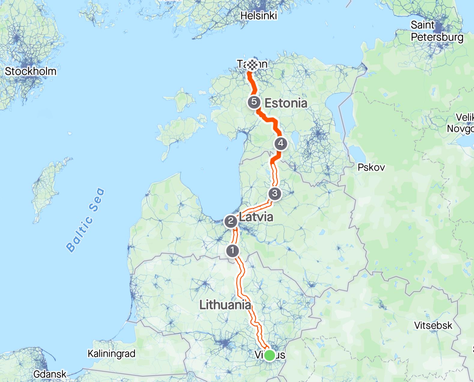 Cycling 700km along the historic Baltic Way from Vilnius to Tallinn is ...