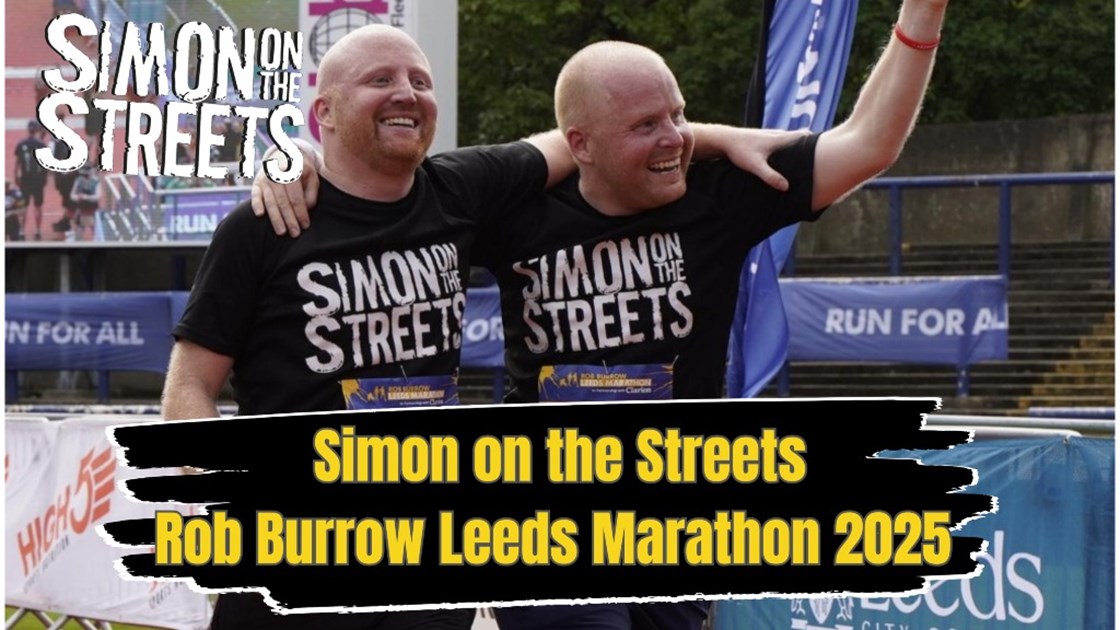 Simon on the Streets Rob Burrow Leeds Marathon 2025 - JustGiving