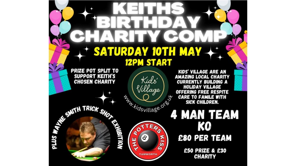 Keith Garner is fundraising for Kids' Village