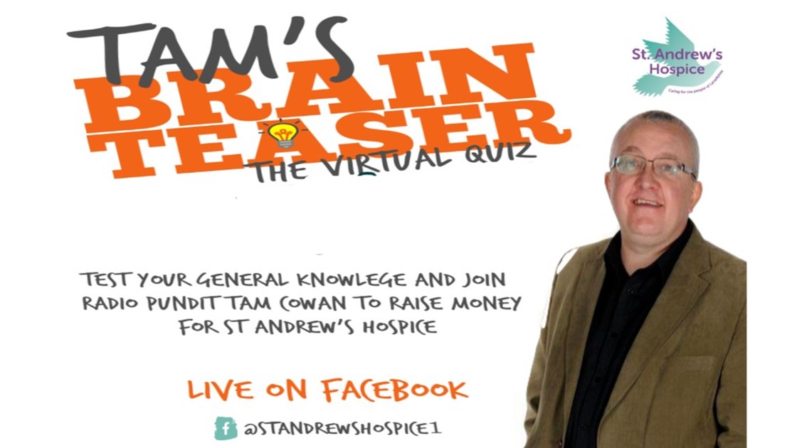 Tam's Brain Teaser: Virtual Quiz - JustGiving