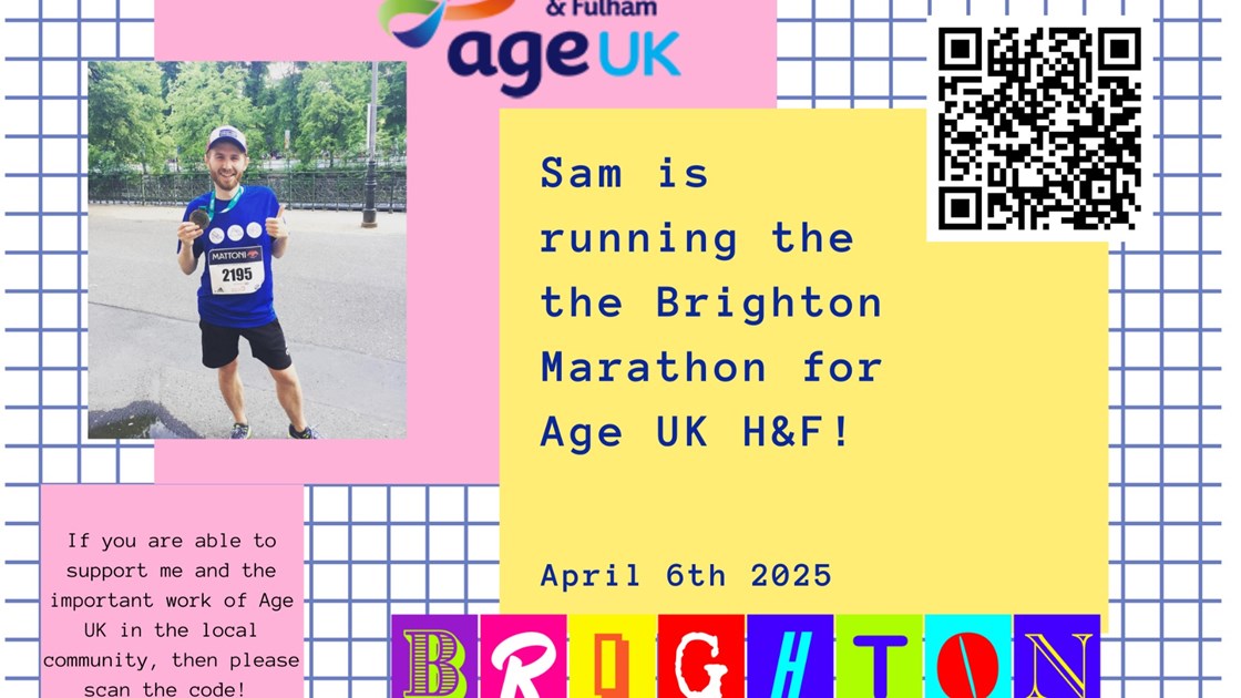 Sam Norris is fundraising for Age UK Hammersmith and Fulham