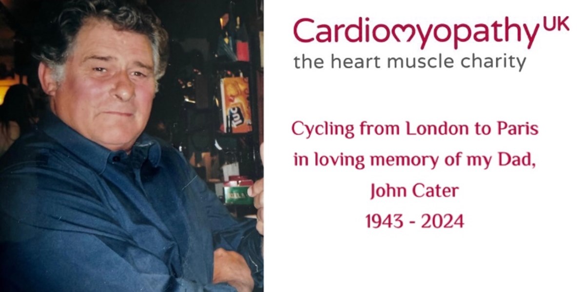 Robert Cater is fundraising for Cardiomyopathy UK