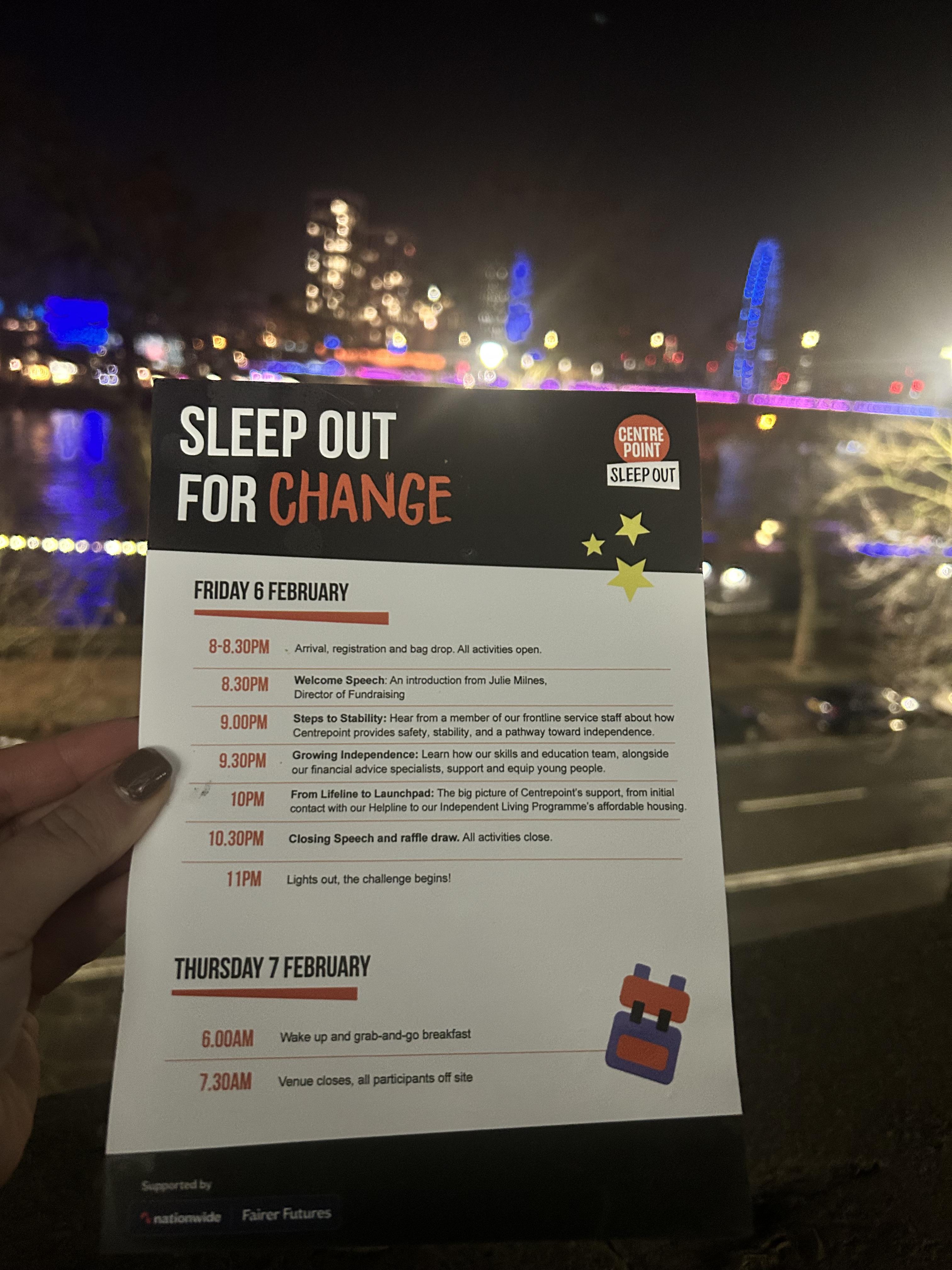 The Sleep Out Crew is fundraising for Centrepoint