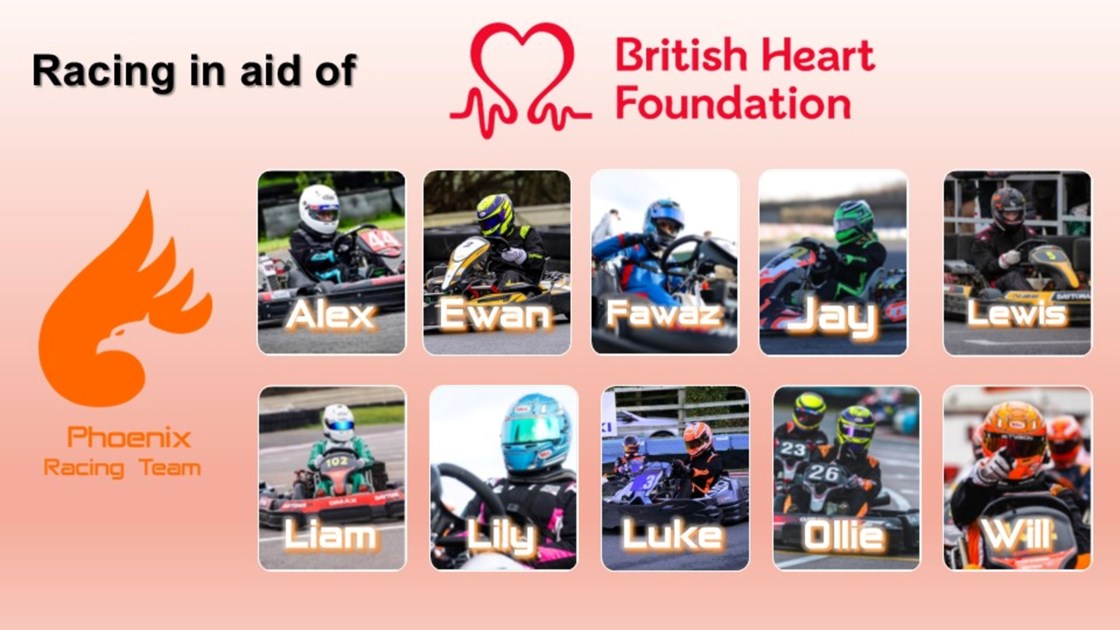 Phoenix Racing Team is fundraising for British Heart Foundation