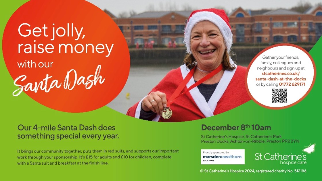 St Catherine's Santa Dash 2024 at Preston Docks - JustGiving