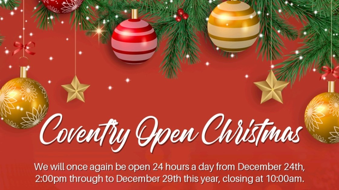 Coventry Open Christmas 2025 - JustGiving
