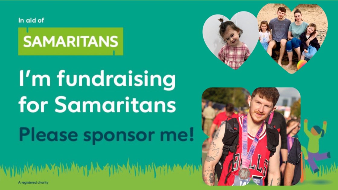 Jamie Ratcliffe is fundraising for Samaritans