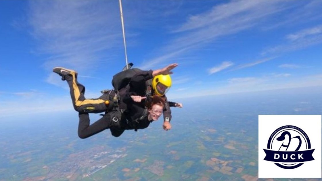 Durham DUCK Goes Skydiving for Women for Women International - JustGiving