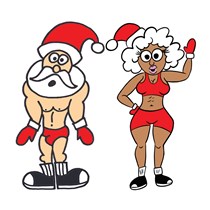 Turner Claus here for a Cause - Santa Speedo Run Northalsted