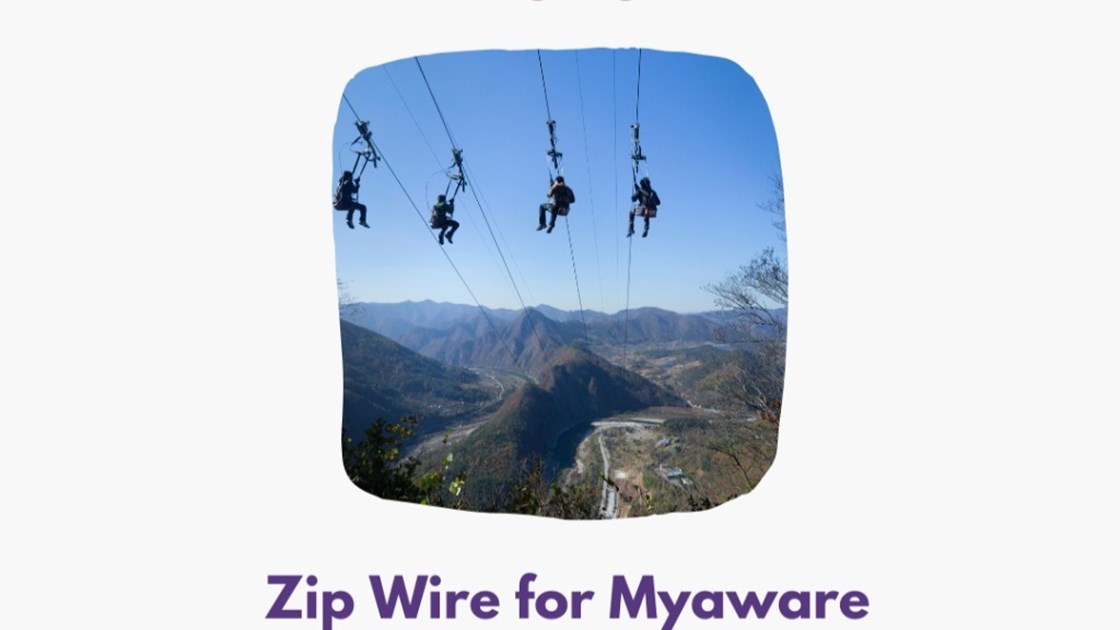 Zip Wire Myaware - JustGiving