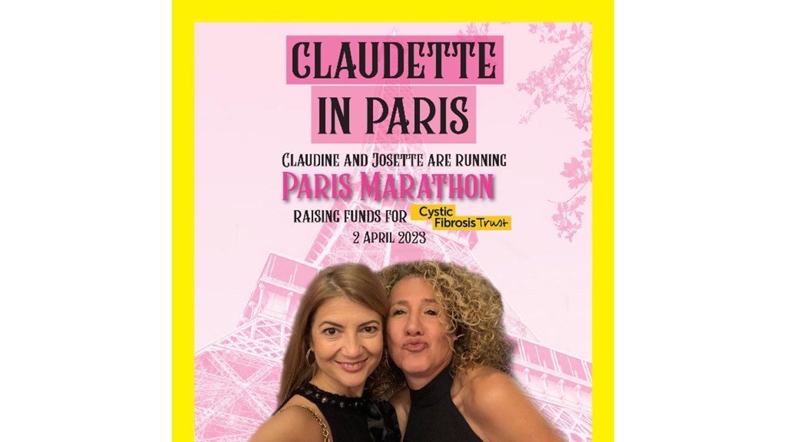 Claudette in Paris is fundraising for Cystic Fibrosis Trust