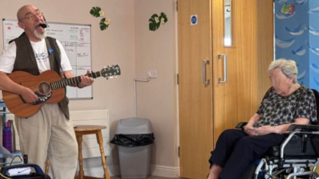 Roger Huxley is fundraising for Music in Hospitals & Care