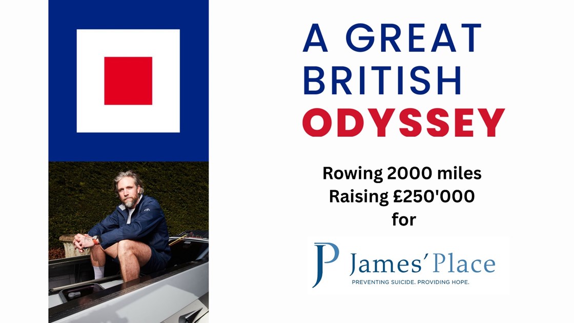 Angus Collins is fundraising for James' Place Charity