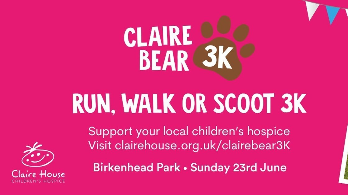 Claire Bear 3K 2024 - JustGiving
