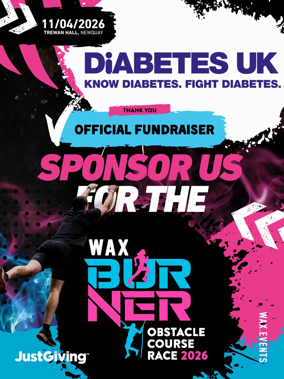 Liam Mordew is fundraising for Diabetes UK