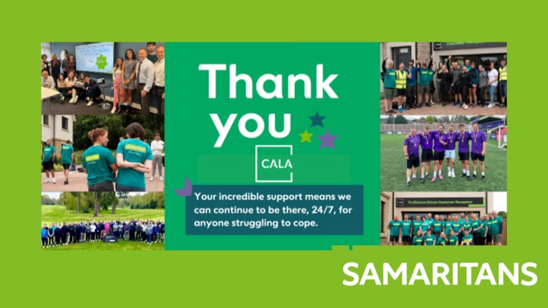 Cala Homes and Samaritans 2025 - JustGiving