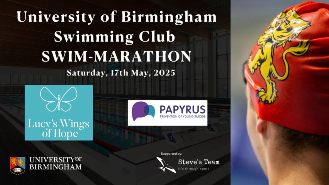 UoB Swimming is fundraising for PAPYRUS Prevention of Young Suicide