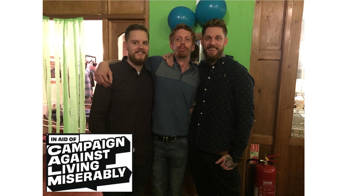 Sam Child is fundraising for CALM (Campaign Against Living Miserably)