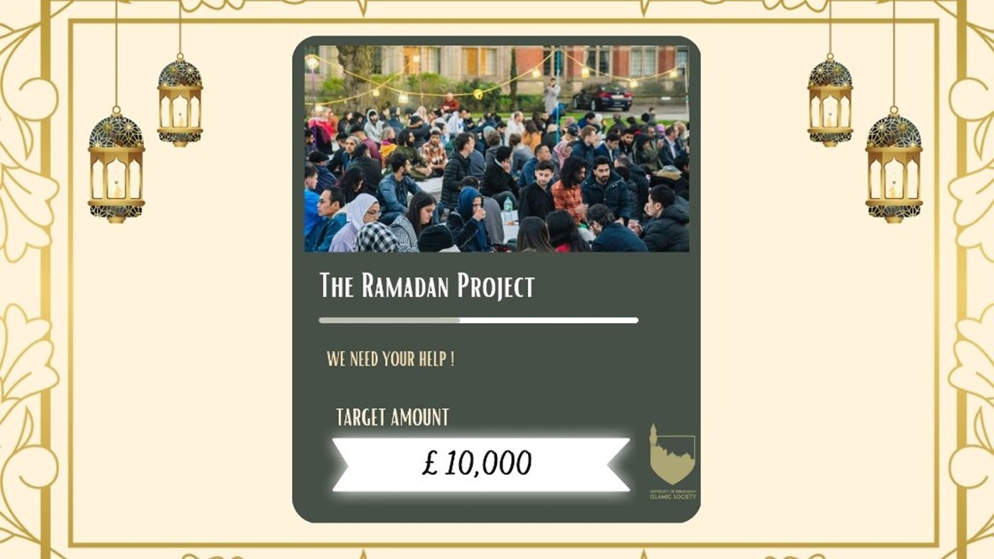The Ramadan Project, Islamic Society - JustGiving